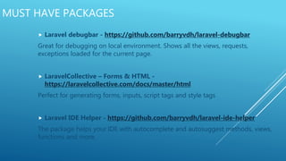 Laravel | PPTX | Databases | Computer Software and Applications