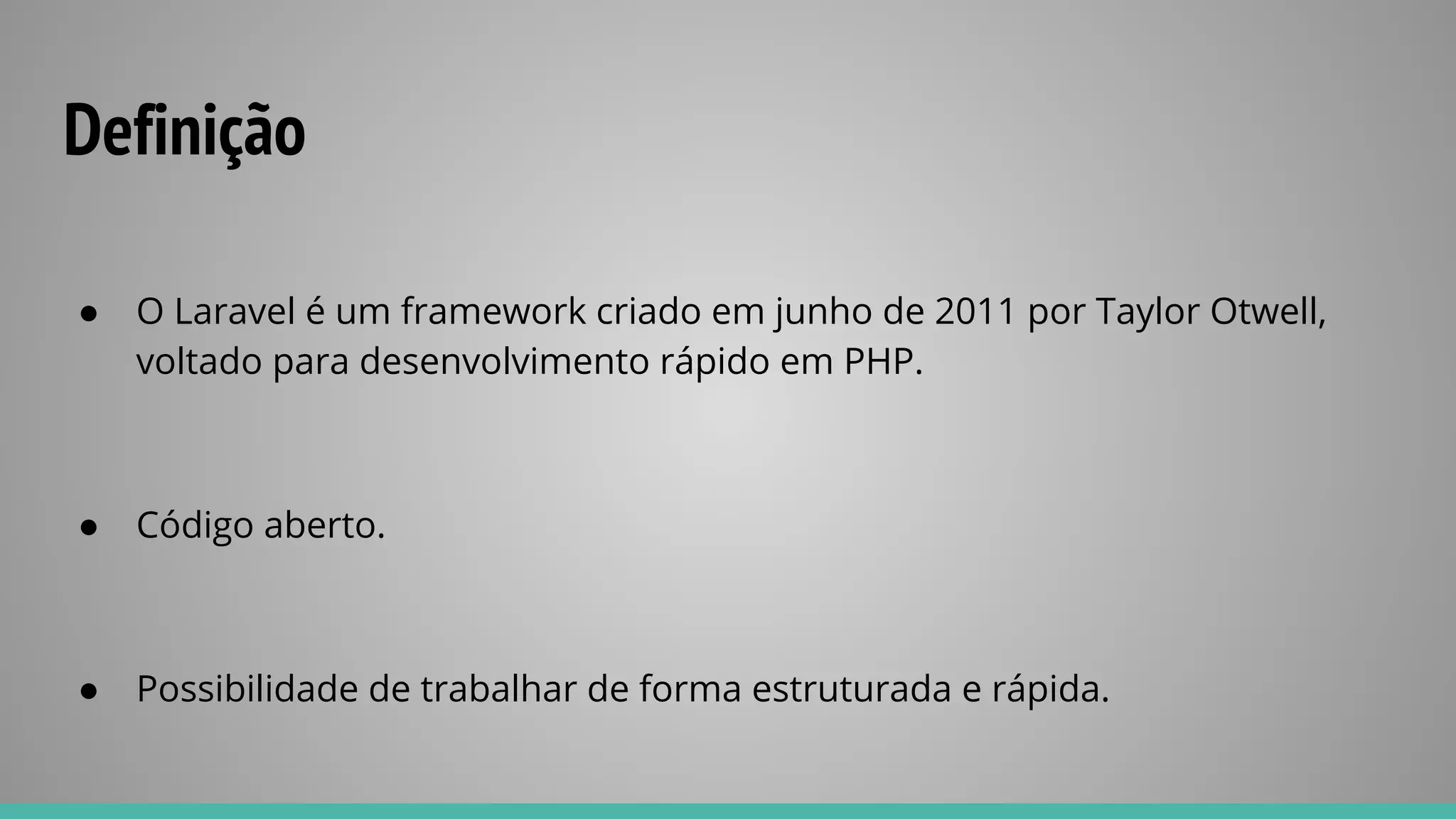 Minicurso Aplicação Web Utilizando O Framework Laravel