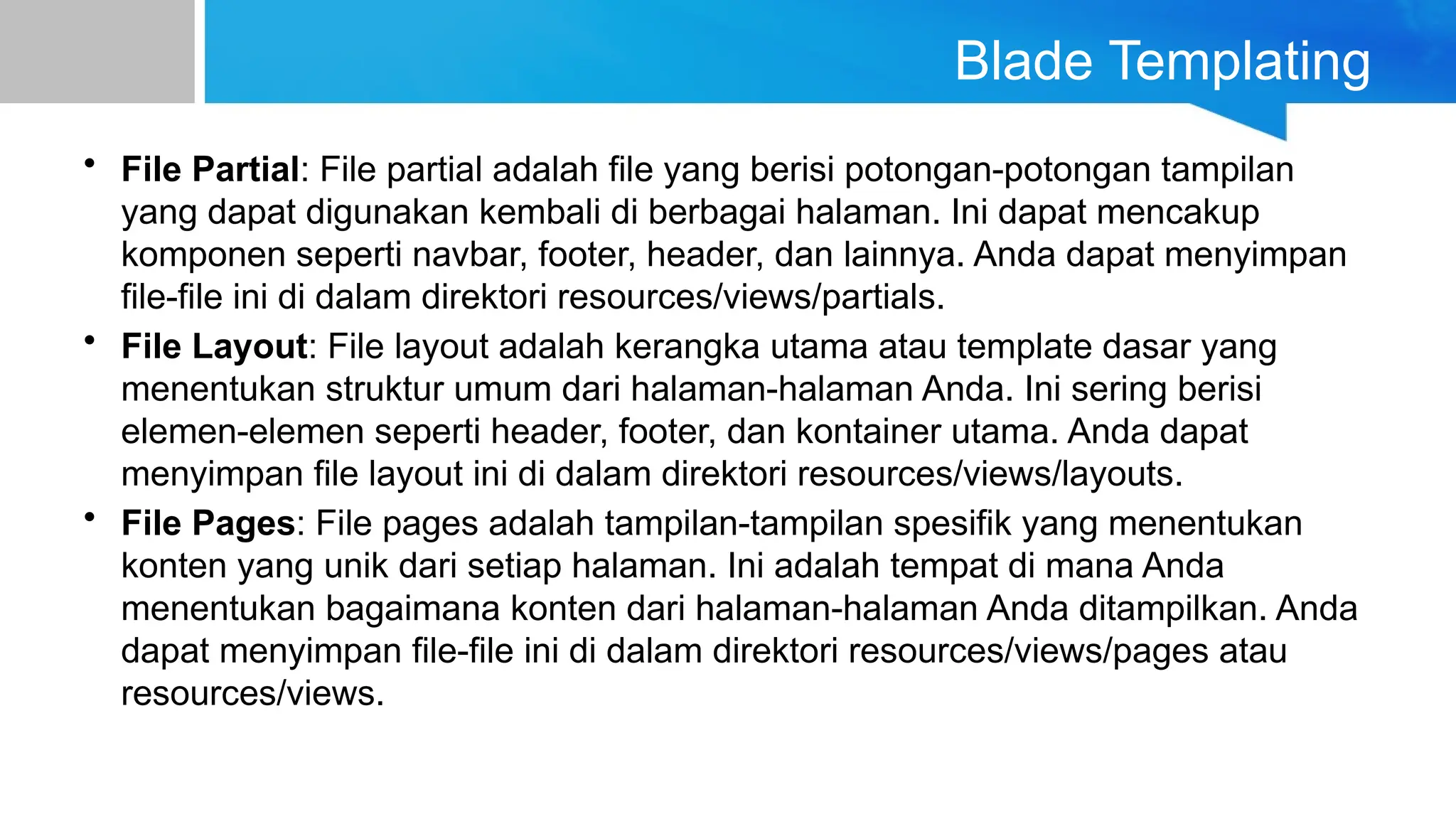 Pengenalan Laravel - install,routing,controller dan view.pptx