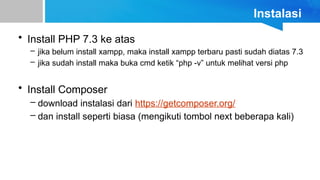 Pengenalan Laravel - install,routing,controller dan view.pptx