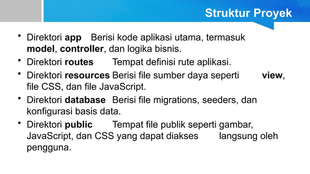 Pengenalan Laravel - install,routing,controller dan view.pptx