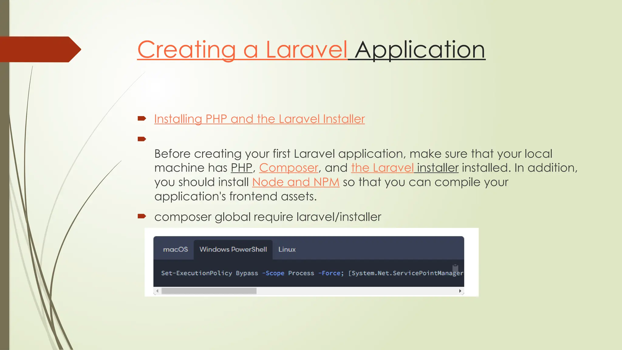 LARAVEL.pptx one PHP version to understand | PPT