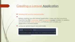 LARAVEL.pptx one PHP version to understand | PPT