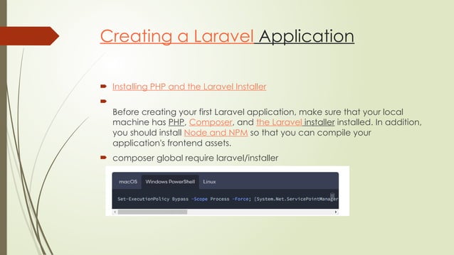 LARAVEL.pptx one PHP version to understand | PPT