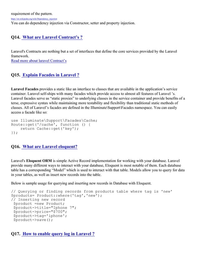Laravel Interview Questionspdf 