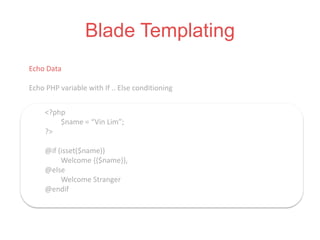 Introduction to Laravel | PPTX | Programming Languages | Computing