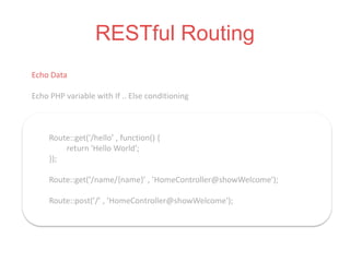 Introduction to Laravel | PPTX