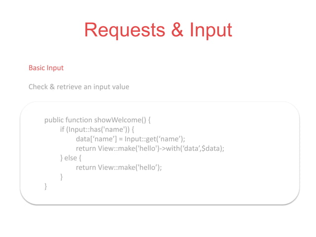 Introduction To Laravel Pptx Programming Languages Computing