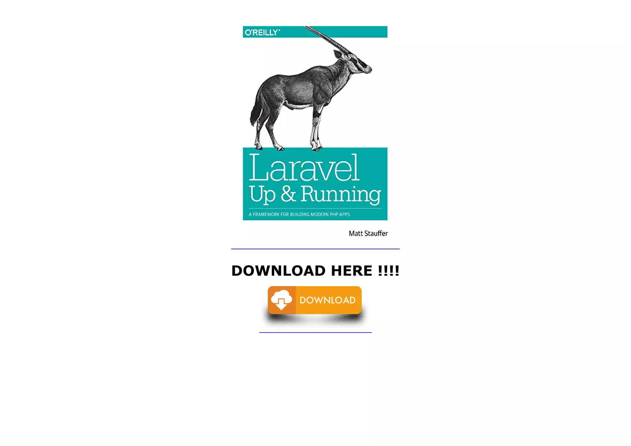 Laravel - Up and Running | PPT