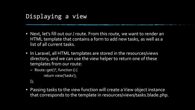 Laravel Tutorial PPT | PPTX