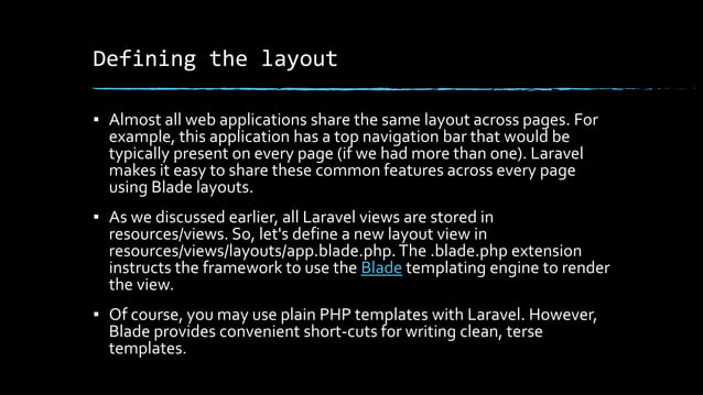 Laravel Tutorial PPT | PPTX