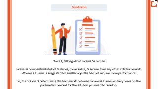Laravel VS Lumen – Which is The Best PHP Framework? | PPT