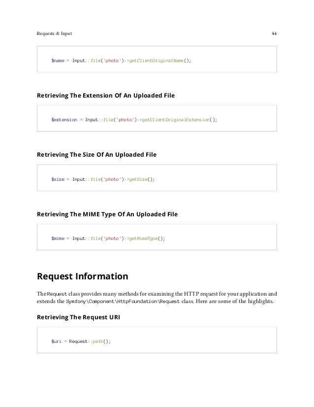Laravel 4 Documentation
