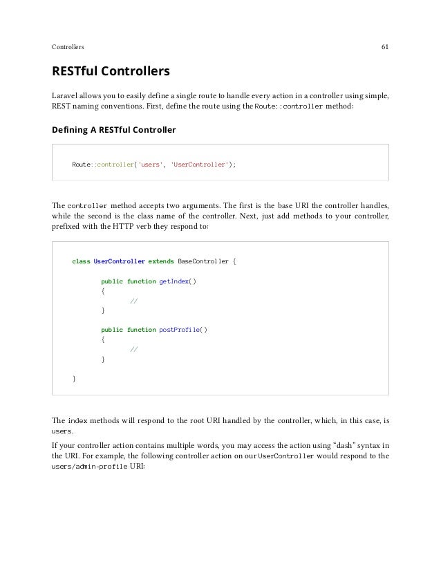 Laravel 4 Documentation