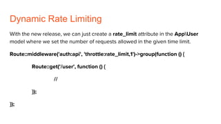 Laravel 5.6 new features and updates | PPTX