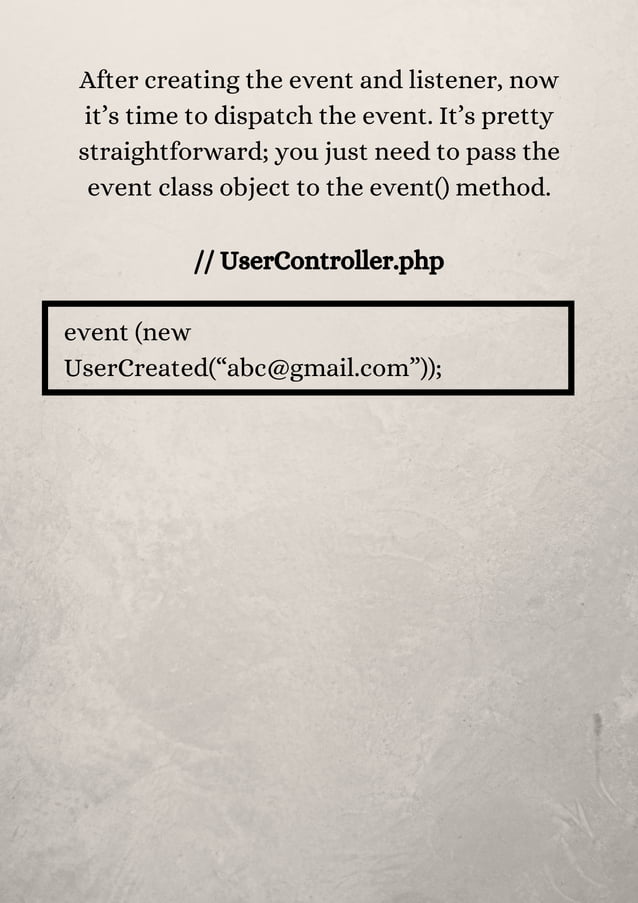 Laravel 8 events and listeners with example | PDF