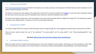 Laravel 9 is now out – how is an improvement over its predecessors | PPT
