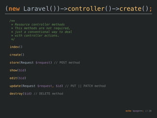 Build your own RESTful API with Laravel | PPT