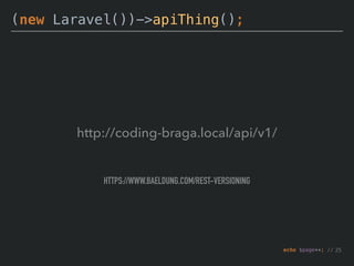 Build your own RESTful API with Laravel | PPT