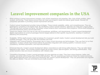 Best Laravel Development Company In the USA | PPTX