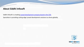 Laravel development company based in the USA- Siddhi Infosoft.pptx