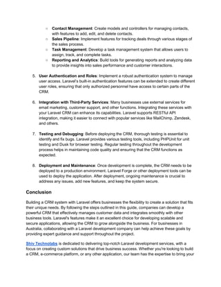 Laravel for CRM Development A Detailed Guide.pdf