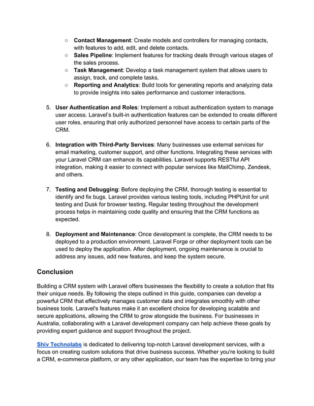 Laravel for CRM Development A Detailed Guide.pdf