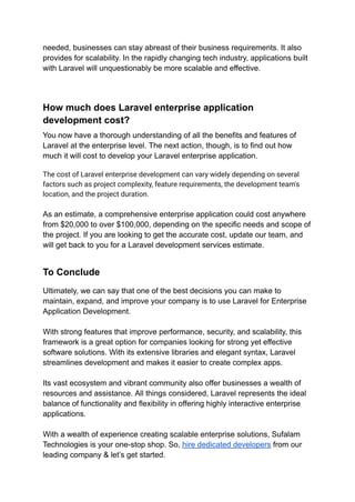 Laravel for Enterprise Application Development.pdf