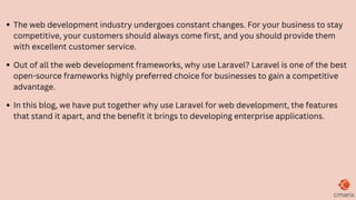 Top Reasons to Use Laravel for Web Development | PPTX