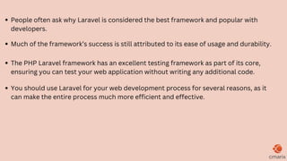 Top Reasons to Use Laravel for Web Development | PPTX