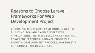 Laravel Framework for web development.pptx