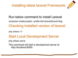Laravel intallation | PPT