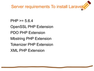 Laravel intallation | PPT
