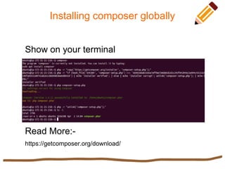 Laravel intallation | PPT