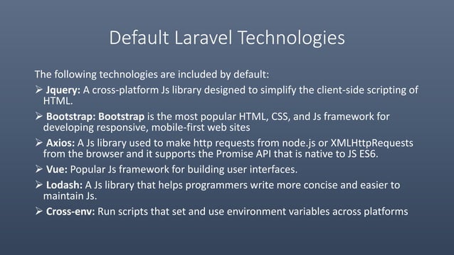 Laravel overview | PPTX