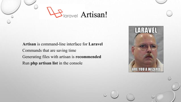 Laravel ppt | PPTX | Databases | Computer Software and Applications