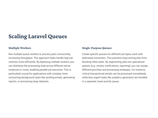 Laravel Queues and Jobs – from the basics to Horizon | PDF