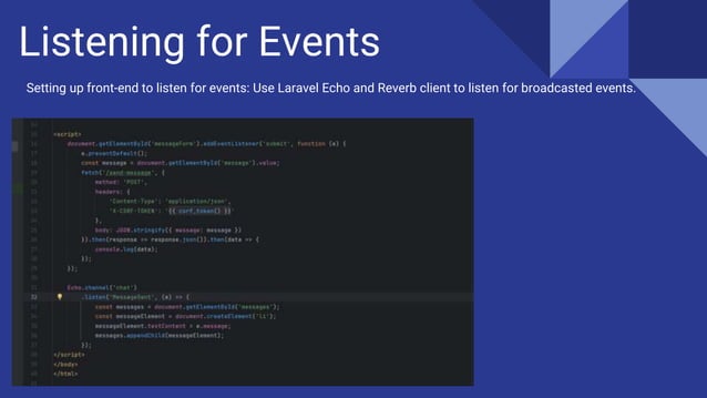 Introduction to Websockets, Laravel Reverb Presentation | PPT