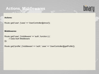 Binary Studio Academy 2016: Laravel Routing | PPT