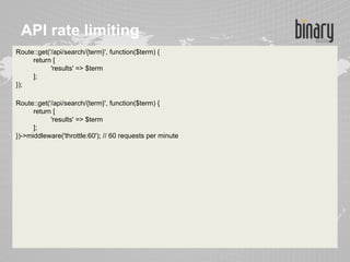 Binary Studio Academy 2016: Laravel Routing | PPT