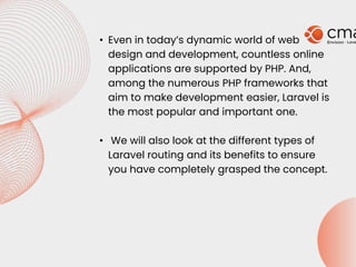 The Ultimate Guide to Laravel Routing in 2023-24 | PPTX