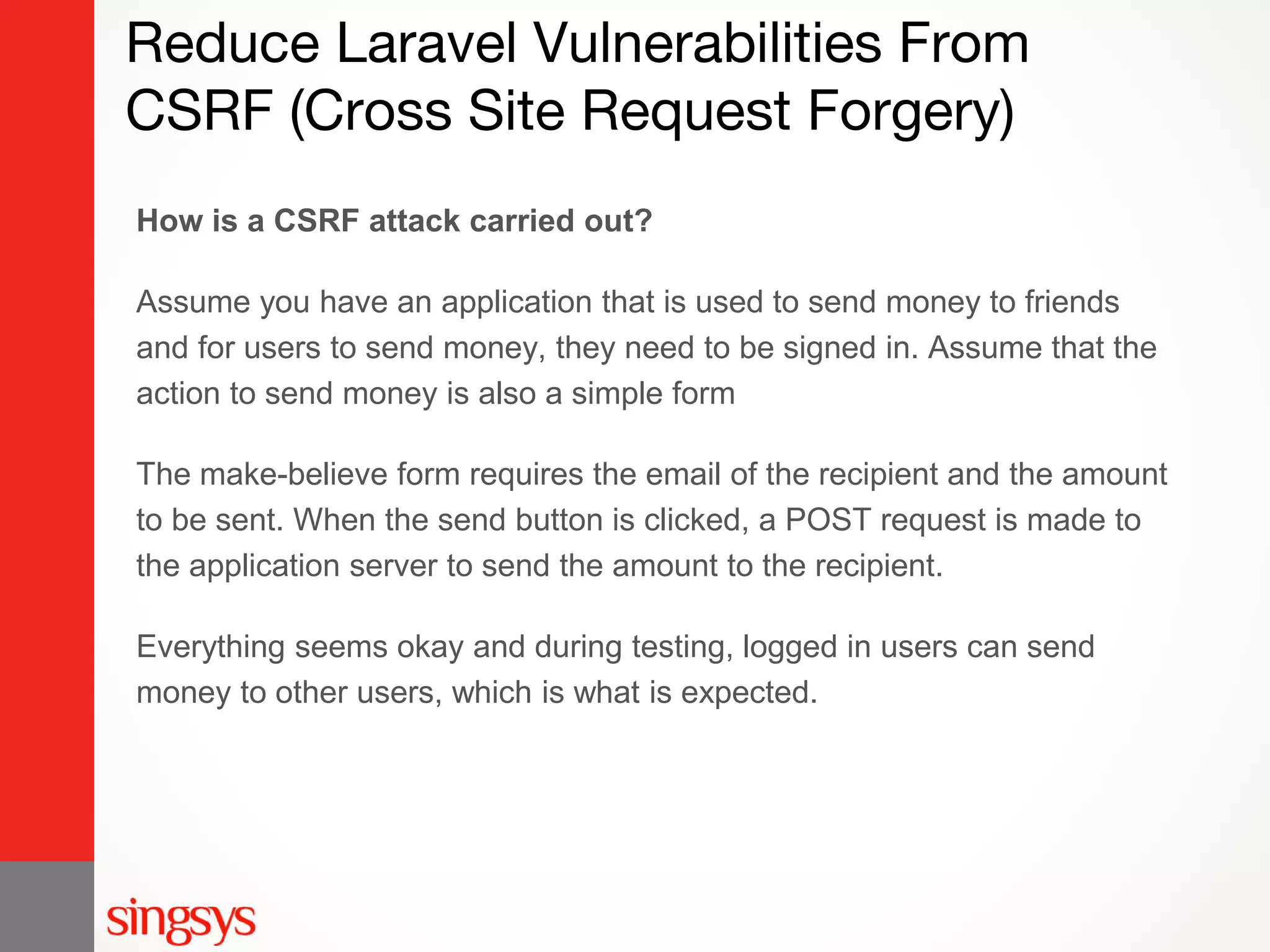 Laravel Security Standards | PPTX | Web Development | Internet
