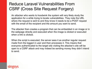 Laravel Security Standards | PPTX | Web Development | Internet
