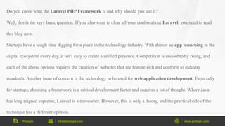 Laravel – The Perfect PHP Framework for Startups | PPT