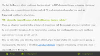 Laravel – The Perfect PHP Framework for Startups | PPT