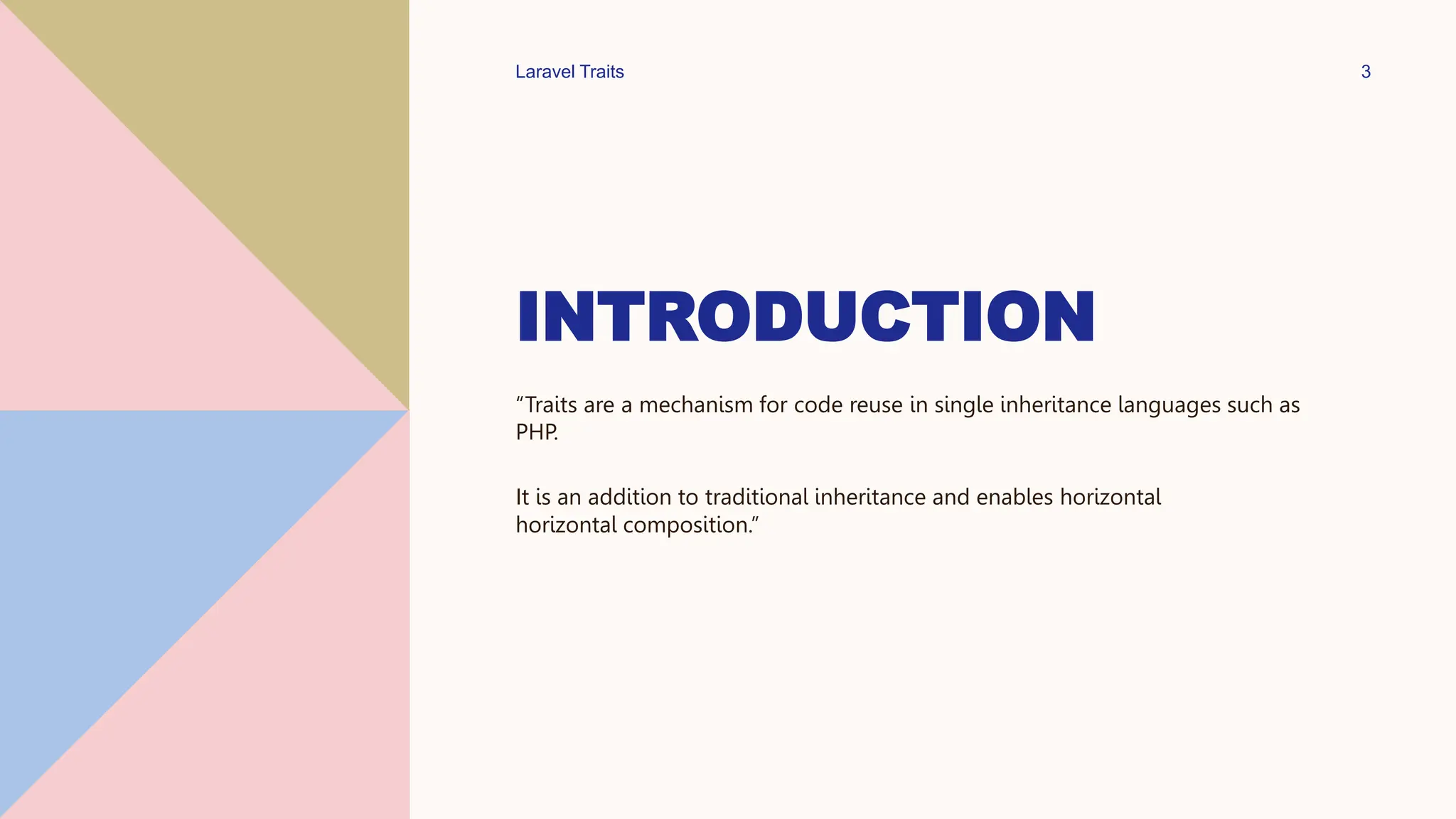 Laravel Traitspptx