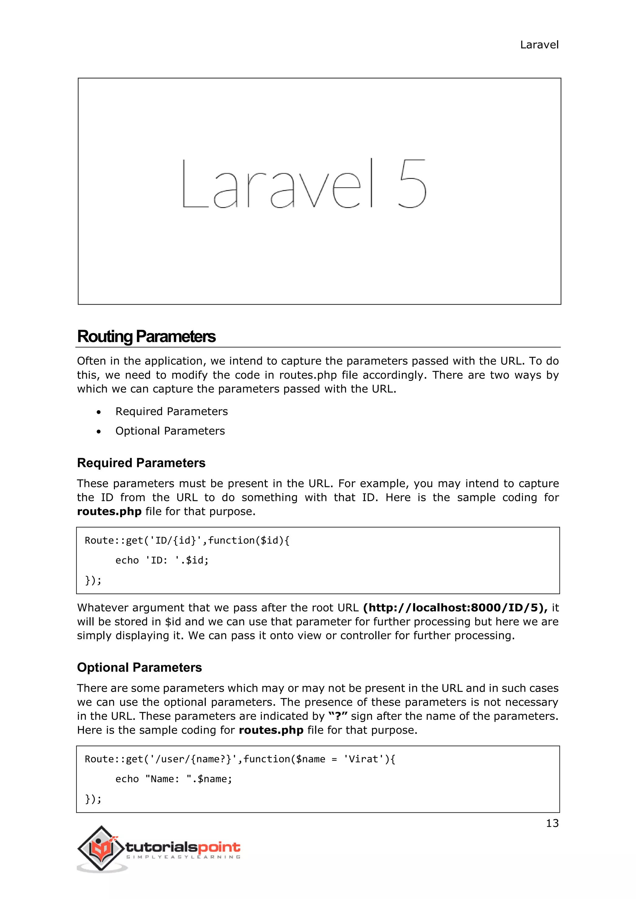 Laravel tutorial | PDF