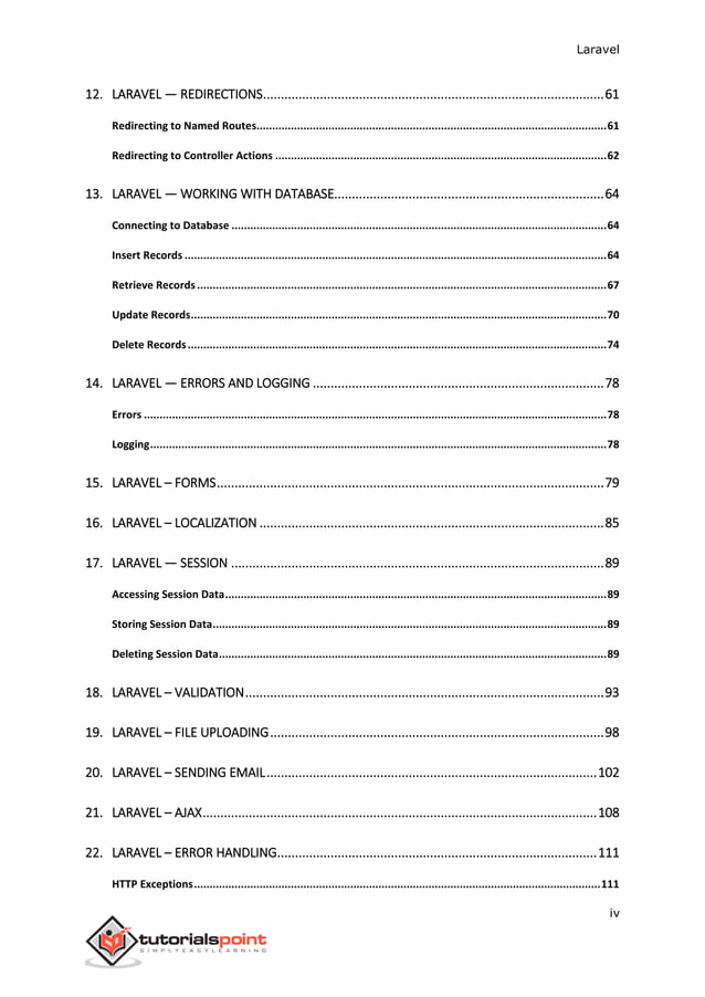 Laravel tutorial | PDF