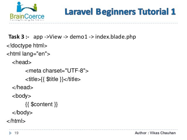 Laravel Beginners Tutorial 1
