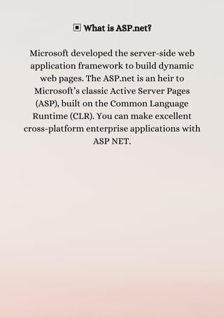 Laravel vs asp.net framework a complete comparative analysis | PDF